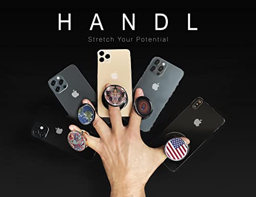 HANDL New York: Black - Handl O Sparkl Collection - Phone Grip and Stand for Smartphone