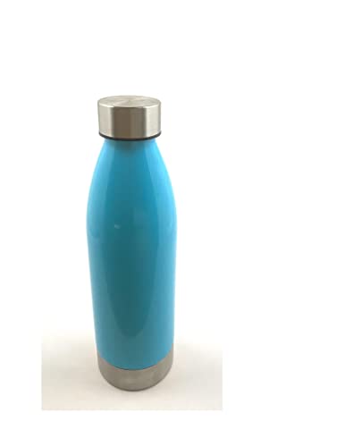 22oz (22 Fluid Ounces) Water Bottle With Stainless Steel Lid & Base (Turquoise)