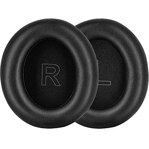 JULONGCR Life Q30 Ear Pads Replacement Pads Soundcore Life Q35 Earpads Cushions Cover Cups Parts Compatible with Anker Soundcore Life Q35 / Q30 Headphones. (Black)