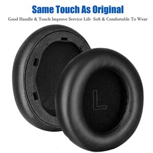 JULONGCR Life Q30 Ear Pads Replacement Pads Soundcore Life Q35 Earpads Cushions Cover Cups Parts Compatible with Anker Soundcore Life Q35 / Q30 Headphones. (Black)