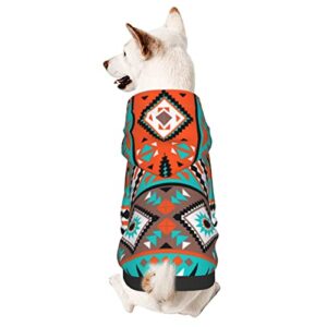 small pet sweaters with hat colorful-navajo-pattern-aztec cat puppy hoodie pet hooded coat small