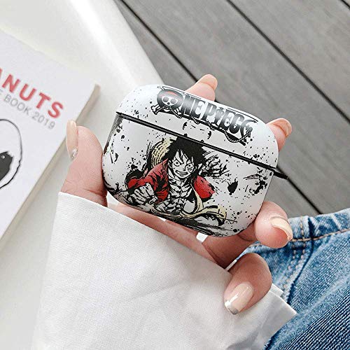 BONICI Protective Case for AirPods Pro 2 (2022), Creative Cool Anime Hero Theme Chinese Landscape Painting Style White Black Soft Silicone TPU Rubber Cover Earbud Earphone Wireless Charging Case -3