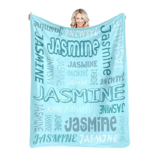 Dr.TOUGH Custom Blanket Personalized Baby Blanket with Name Customized Flannel Throws Blankets Personalized Blanket for Kids Adults