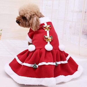 Teacup Clothes for Girls Christmas Coat Vest Solid Dog Warm Dress Pet Sweatshirt Christmas Color Cat Pet Clothes