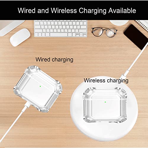 Compatible with Airpods Pro 2 Case Clear, Apple Airpod Pro 2nd Generation Case for Women Men, Airpod Pro 2 Case 2022 Transparent with Keychain Cute, Air Pods Pro 2 Gen Cases Cover Clear Protective