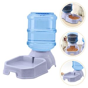 balacoo 2pcs Container for Food Automatic Gravity Fountain Dispenser L Waters Multi-use Dish Dispensing Puppy Bowls Drinking Cat Feeders Waterer Tool Bowl Puppies Dog Self Small Large