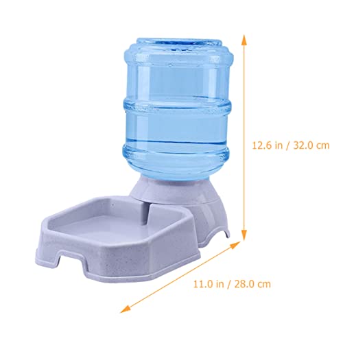 balacoo 2pcs Container for Food Automatic Gravity Fountain Dispenser L Waters Multi-use Dish Dispensing Puppy Bowls Drinking Cat Feeders Waterer Tool Bowl Puppies Dog Self Small Large