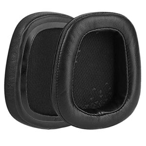 Geekria Elite Sheepskin Replacement Ear Pads for Logitech G533, G633, G635, G933, G935 Headphones Ear Cushions, Headset Earpads, Ear Cups Cover Repair Parts (Black)