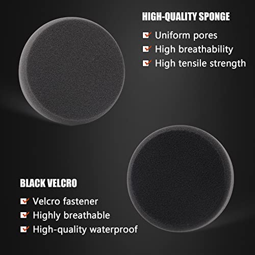 Car Wax Applicator, SPTA Car Handle Foam Applicator Pads,5Pcs 3 Inch Mix Waxing Pads Set Grip Applicator Foam Pads & Microfiber Pad Kit, Detailing Buffing Pads for Car Polishing Waxing Buffing Glaze