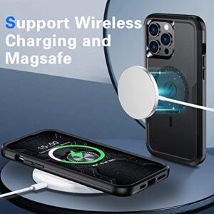 Joytra for iPhone 14 Pro Max Case Magsafe[6 in 1],Military Grade Shockproof Heavy Duty Protection[with 1Pack Tempered Glass Screen Protector+Bottle Opener Phone Bracket]Case for iPhone 14 Pro Max