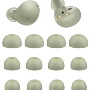 ALXCD Eartips Compatible with Galaxy Buds 2 SM-R177 Earbuds, S/M/L 6 Pairs Soft Silicone Earbuds Tips Eartips Replacement Silicon Tips, Compatible with Galaxy Buds2 Earbuds SM-R177, Olive sml