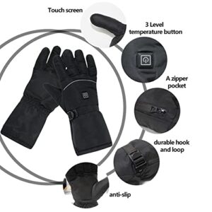 Heated Gloves for Men Women with 2 Lithium Batteries, Rechargeable Electric Heating Gloves for Bicycle, Motorcycle, Mountaineering, Skiing and Other Winter Activities Outdoor to Keep Warm Gloves