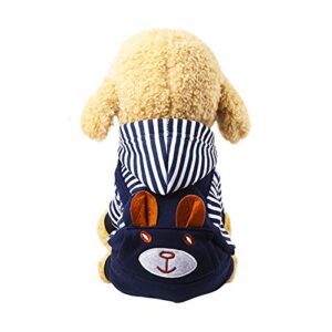 HonpraD Extra Small Dog Sweater Winter Vest Cloth Fashion Dog Cloth Dog Pet Pet Pet Clothes (Blue, S)