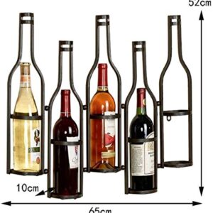 ZESUS American Style Creative Wrought Iron Wine Rack Wall-Mounted Wall Decoration Bar Counter Wall-Mounted Wine Cup Holder Storage/White