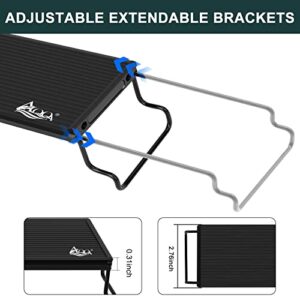 AQQA Aquarium Light with 14 Fish Tank Light Modes Adjustable Brightness Timer 15W LED Aquarium Light for Plants， Aluminum Alloy Shell Extendable Brackets Fit for 12-20 Inch Fish Tank