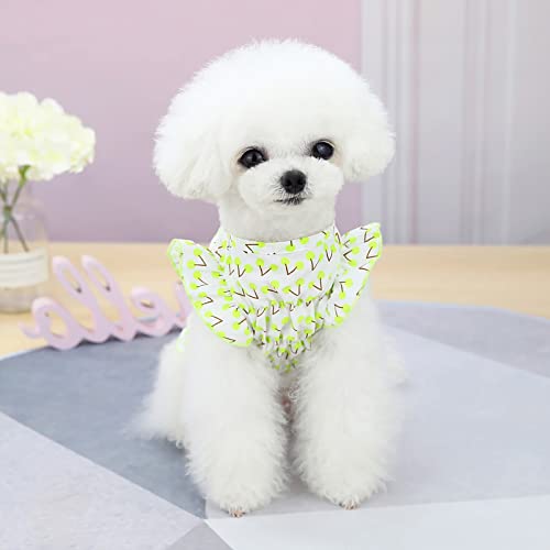 HonpraD Dog Dresses Large Pet Dresses Spring and Summer Pet Clothes Spring Cute Pet Supplies Cotton Dresses Thin Skirt