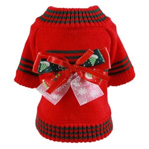 teacup dog clothes 2lbs pet christmas sweater holiday puppy costume sweater pet clothes