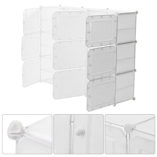 Portable Shoe Rack, 36/48 Pair DIY Shoe Storage Shelf Organizer, Shoe Cabinet with Doors, Multifunctional Shoe Box for Doorway, Bedroom, Bathroom,Universal Shoe Storage Boxes For Men And Women (36)