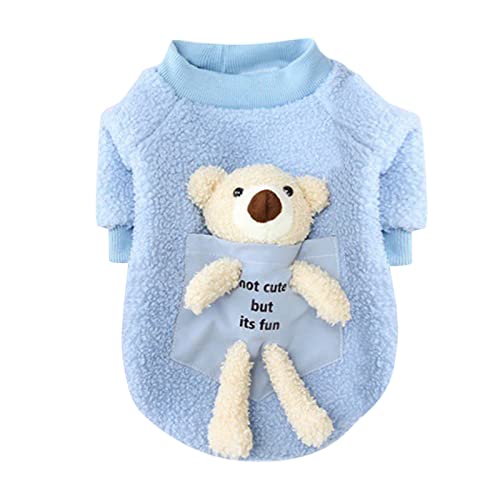 Pet Clothes Small Pet Clothes Dog Clothes Fall and Winter Clothes New Teddy Small Dog Pet Clothes Winte Back Teddy Bear Sweater