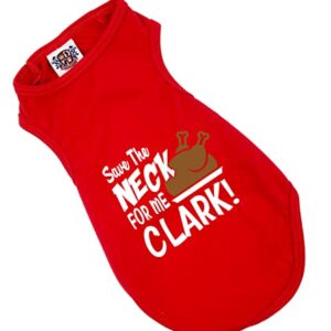 Neck for Me Clark Dog Shirt, Christmas Dog Shirt, Lightweight Shirt for Dog, Shirt for Puppies to Dogs 90 Pounds, Machine Washable, Clothes for Dogs (XXL 28-40 lbs)