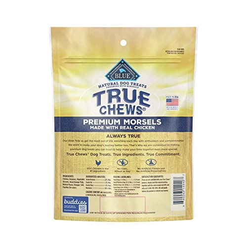 Blue Buffalo True Chews Premium Morsels Natural Dog Treats, Chicken 11 oz bag