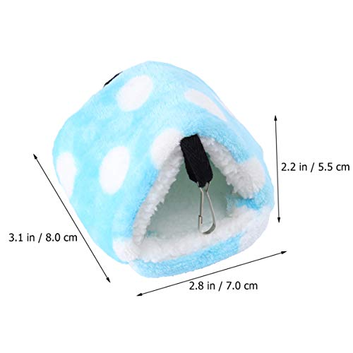 iplusmile 2pcs for Pig Bed Chinchilla Hammock, Xsblue Ferret Beds Plush Blue，Size Animals Blue Be Fleece Hanging Small and Mice Nest Soft - Hideaway Cotton L Bed, Hideout Hideout, Sleeping