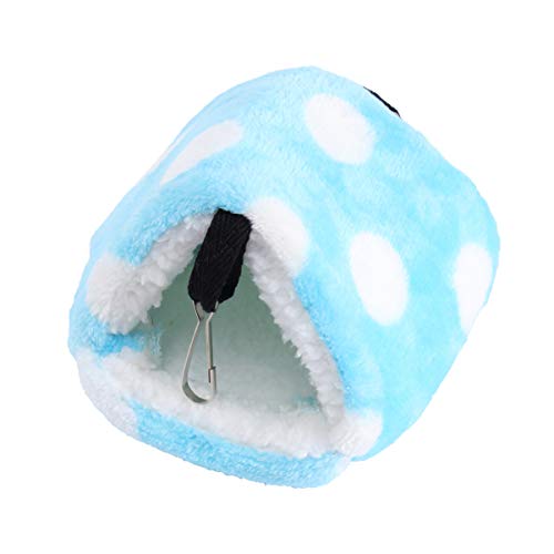 iplusmile 2pcs for Pig Bed Chinchilla Hammock, Xsblue Ferret Beds Plush Blue，Size Animals Blue Be Fleece Hanging Small and Mice Nest Soft - Hideaway Cotton L Bed, Hideout Hideout, Sleeping