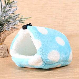 iplusmile 2pcs for Pig Bed Chinchilla Hammock, Xsblue Ferret Beds Plush Blue，Size Animals Blue Be Fleece Hanging Small and Mice Nest Soft - Hideaway Cotton L Bed, Hideout Hideout, Sleeping