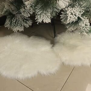 Woolous Cloud Faux Fur Rug - Nursery Fluffy Shaggy Cloud Shape White Rug - Faux Sheepskin Fur Area Rug Carpet - Kids Rug for Cozy Bedroom Decor - Living Room Rug (2 Pack, 2.4x1.8 ft)