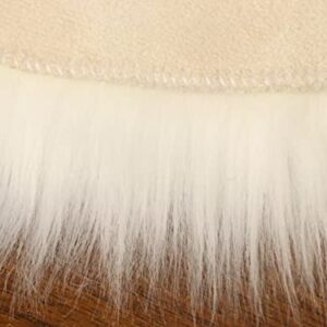 Woolous Cloud Faux Fur Rug - Nursery Fluffy Shaggy Cloud Shape White Rug - Faux Sheepskin Fur Area Rug Carpet - Kids Rug for Cozy Bedroom Decor - Living Room Rug (2 Pack, 2.4x1.8 ft)