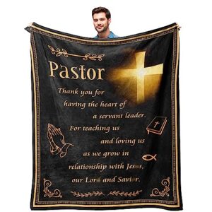 kituzol pastor appreciation gifts blanket 50"x60" - unique pastor gifts - gifts for pastor - pastor’s appreciation decorations gift - funny gift idea for pastors throw blankets - christian pastor gift