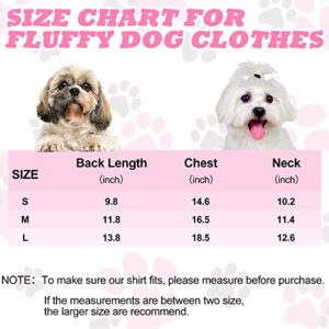 6 Pieces Dog Shirts Furry Dog Sweater Puppy Sweaters with 6 Colors Warm and Soft Shirts for Small Medium Dogs Flannel Clothes for Dogs Boy or Girl Winter PET Sweatshirt Clothing (L)