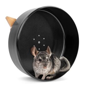 niteangel silent chinchilla exercise wheel - 13.8'' large activity running small animal wheel for chinchilla degu or other similar-sized pets