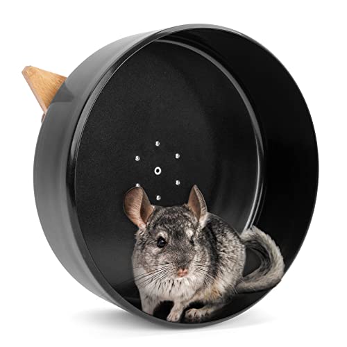 Niteangel Silent Chinchilla Exercise Wheel - 13.8'' Large Activity Running Small Animal Wheel for Chinchilla Degu or Other Similar-Sized Pets