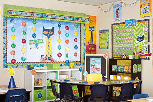 Edupress Pete The Cat Keeping it Cool in Bulletin Board Set (EP63922) & Pete The Cat Groovy Shoes Accents, Pack of 36 (EP63233)