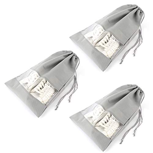 3Pcs Non‑Woven Fabric Shoes Storage Bag,Travel Dust Proof Shoe Bag,for Household Storage (Medium size without printing)