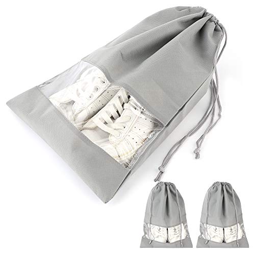 3Pcs Non‑Woven Fabric Shoes Storage Bag,Travel Dust Proof Shoe Bag,for Household Storage (Medium size without printing)