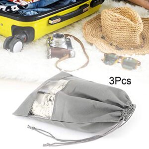 3Pcs Non‑Woven Fabric Shoes Storage Bag,Travel Dust Proof Shoe Bag,for Household Storage (Medium size without printing)