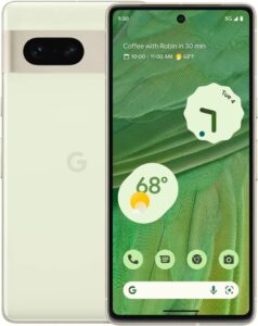 google pixel 7 5g 128gb 8gb ram 24-hour battery factory unlocked for all carriers global version - lemongrass