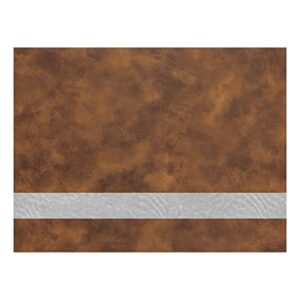 laserable leatherette 12" x 24", leather sheets for laser engraving, craft supplies and materials (rustic/silver)…