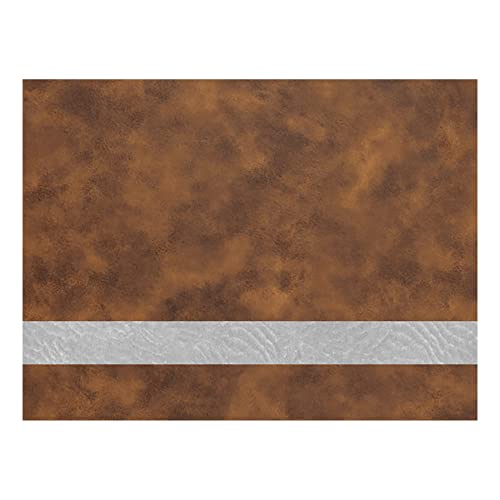 Laserable Leatherette 12" x 24", Leather Sheets for Laser Engraving, Craft Supplies and Materials (Rustic/Silver)…