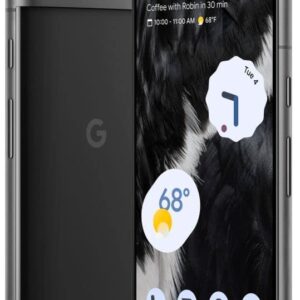 Google Pixel 7 5G 128GB 8GB RAM 24-Hour Battery Factory Unlocked for All Carriers Global Version - Obsidian, Black