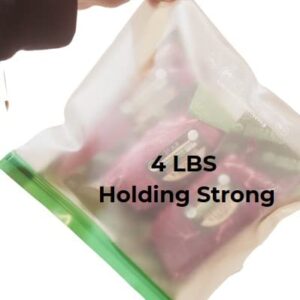 EcoHome Essentials Reusable Food Storage Flat Bags - 10 Pack, BPA Free, Leakproof, Freezer Safe, FDA Food Grade, 2 Gallon+4 Sandwich+4 snack