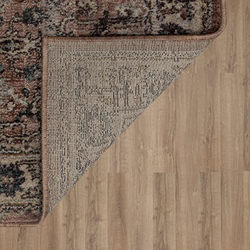 Mohawk Home Hertford Traditional Ornamental Beige 1' 11" x 3' Area Rug Perfect for Living Room, Dining Room, Office