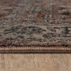 Mohawk Home Hertford Traditional Ornamental Beige 1' 11" x 3' Area Rug Perfect for Living Room, Dining Room, Office