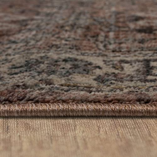 Mohawk Home Hertford Traditional Ornamental Beige 1' 11" x 3' Area Rug Perfect for Living Room, Dining Room, Office