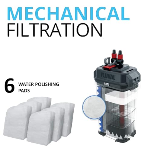 Inland Seas Fluval 406/407 Canister Filter Semi Annual Maintenance & Replacement Filter Media Kit Plus Bundle (8 Items)