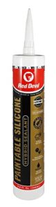 red devil 0985 paintable silicone hybrid sealant, 9 oz., white, 1 pack