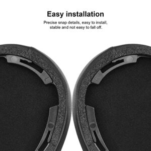 ATH-SR50BT Earpads Protein Leather Thickened Ear Cover Compatible with Audio Technica SR50 ATH SR50BT DSR7BT S700BT WS770IS WS770BRD Wireless Headphones(Black)