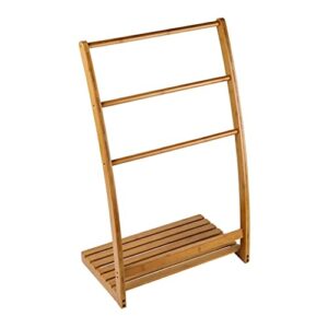 n/a floor clotheshorse indoor clothes dryer rack towels hanging rack and wood stable ground clothes hanger (color : brown, size : one size)